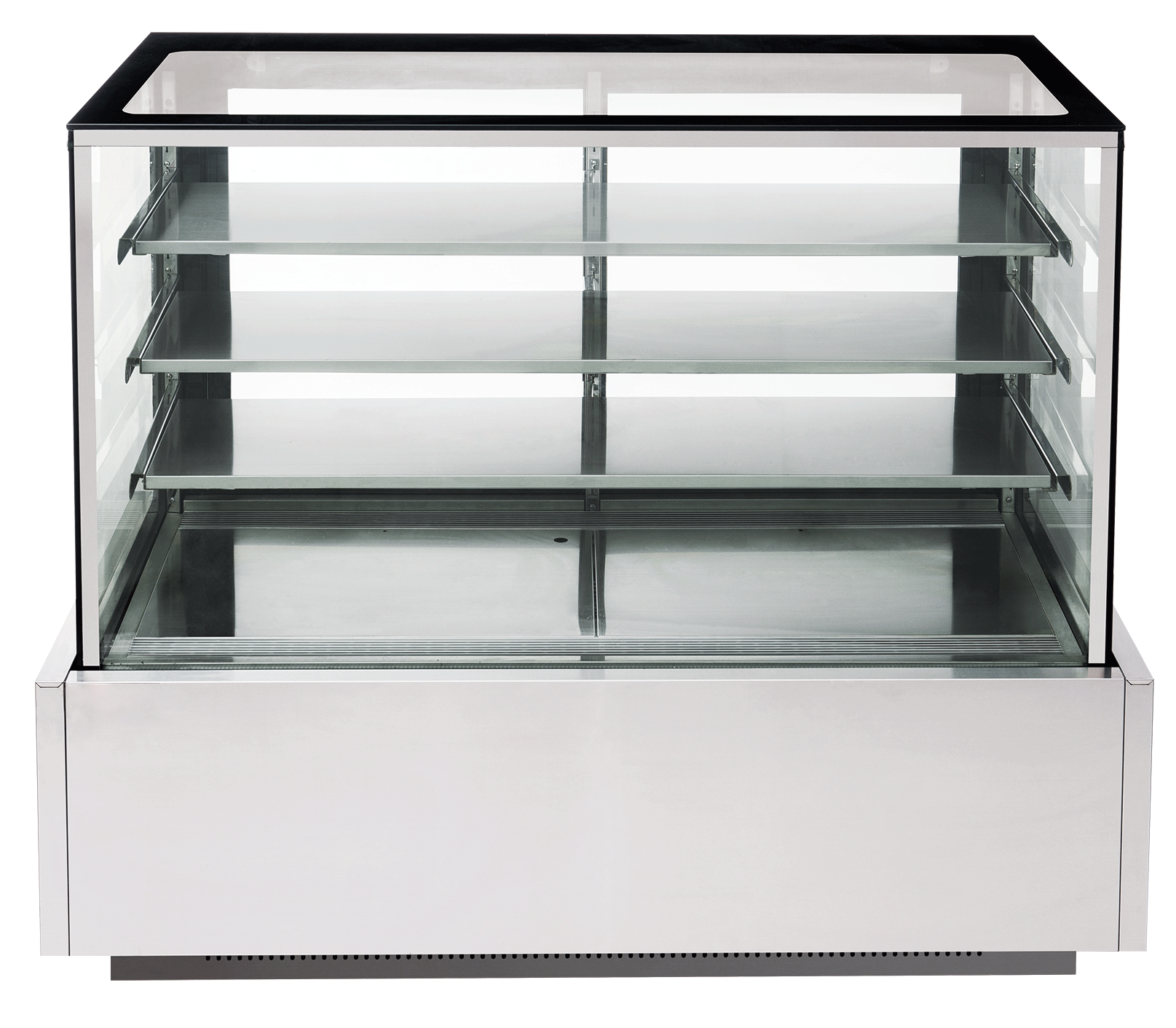 DDM60R 60'' Black Square Refrigerated Bakery Display Case with LED ...