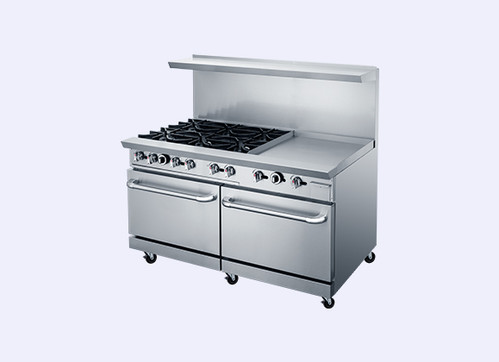 Gas Range /Oven for Restaurants DCR60-6B24GM NG~LP | Truecooltech
