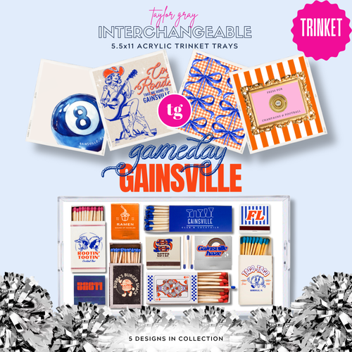 Gameday Gainsville Trinket Tray insert set ONLY | Taylor Gray