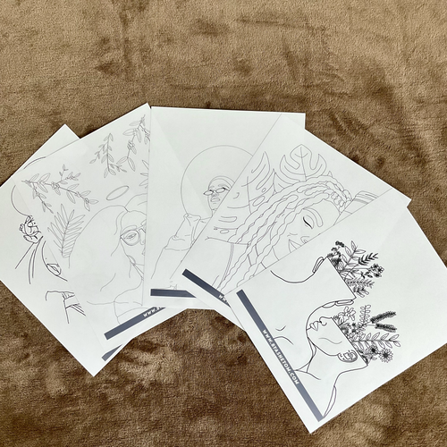 Coloring Page Combo: Femme Fairies | Tomi Ayana Studio