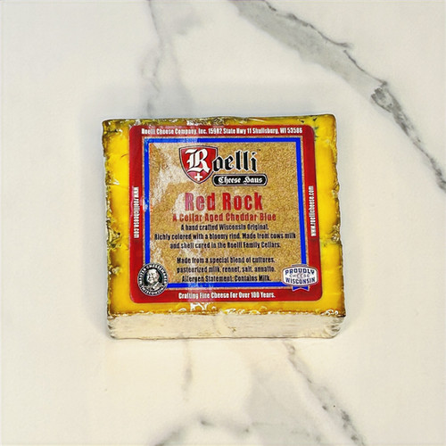 Red Rock - A Cellar Aged Cheddar Blue - Roelli Cheese Haus | Cheesers ...