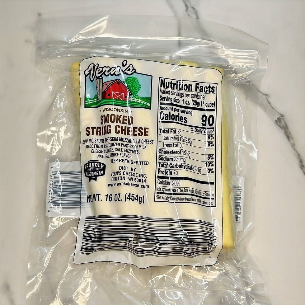 Smoked String Cheese - Vern's | Cheesers LoKal Marke