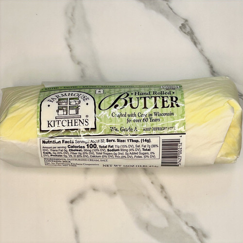 Lightly Salted Hand Rolled Butter - Farmhouse Kitchens | Cheesers LoKal ...