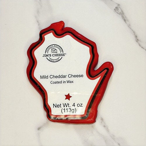 Wisconsin Shaped Mild Cheddar - Jim's Cheese | Cheesers LoKal Marke