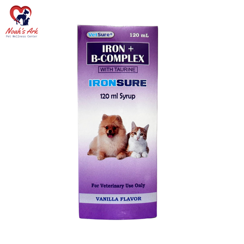 Vetsure Ironsure Iron + B- Complex with Taurine 120ml | Noah's Ark PWC