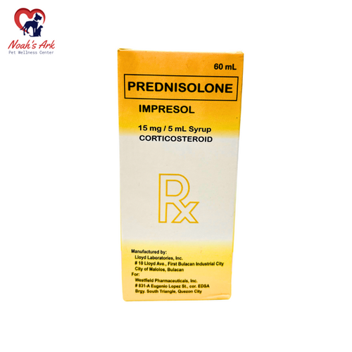 Impresol Prednisolone 15mg/ml 60ml | Noah's Ark PWC