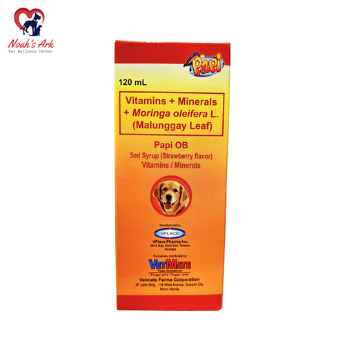 Papi OB Vitamins + Minerals + Moringa oleifera L. (Malunggay Leaf ...