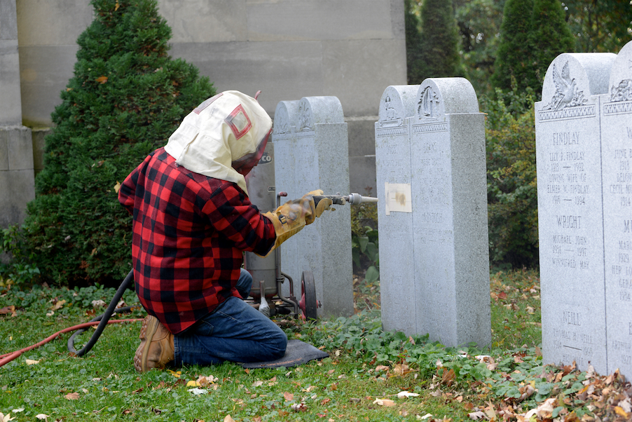 Cemetery Lettering | Campbell Monument