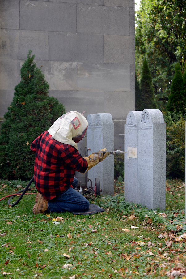 Cemetery Lettering | Campbell Monument