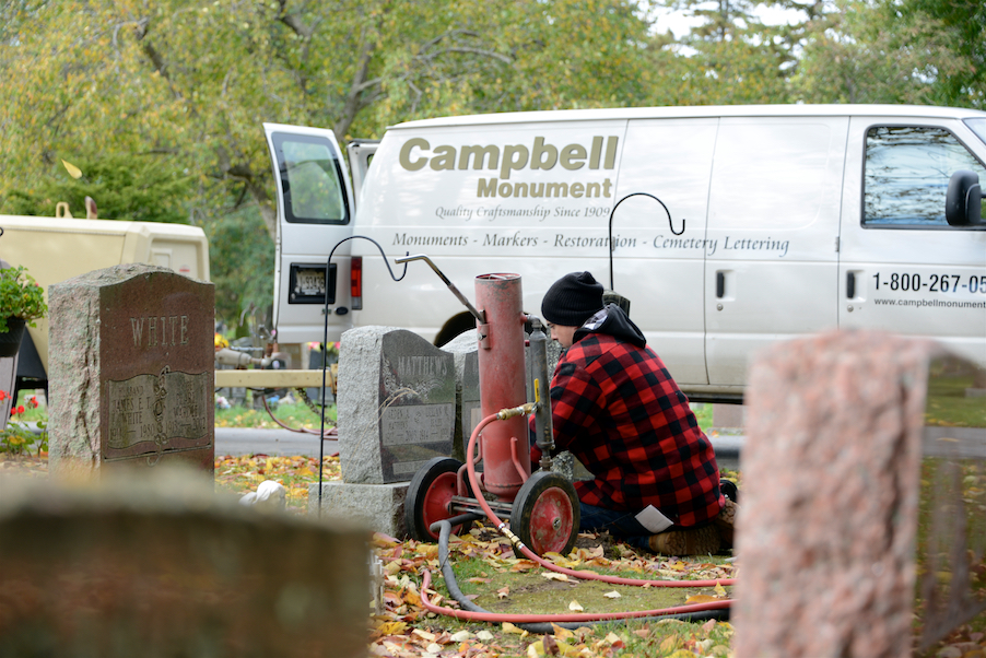 Cemetery Lettering | Campbell Monument