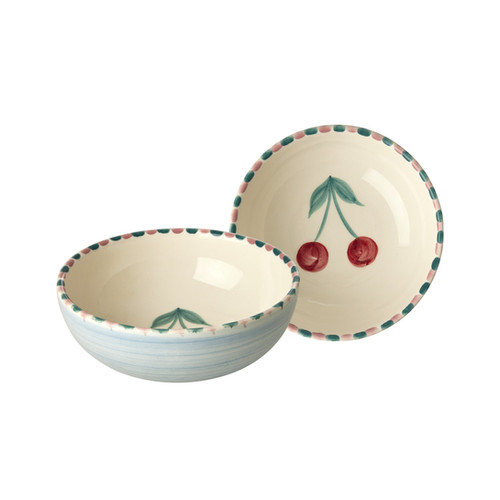 Coppetta in ceramica ciliegie dipinta a mano | cheznous