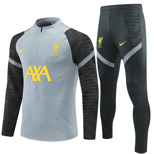 Liverpool Grey & Yellow 1/4 Zip | KitGoalHQ