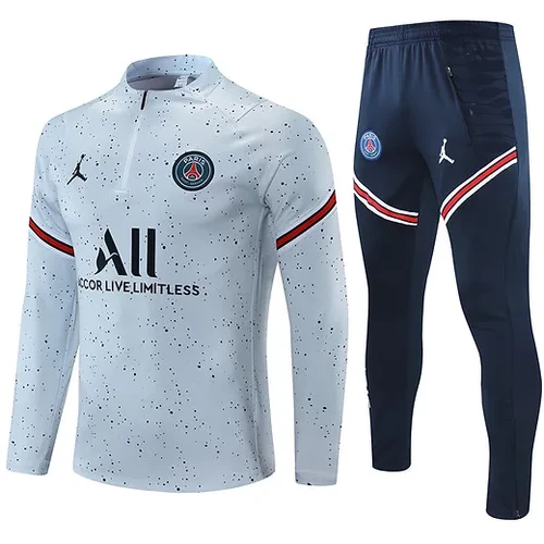 PSG Blue and Navy 1/4 Zip tracksuit | KitGoalHQ