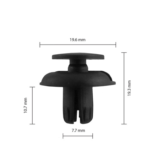 Honda/Toyota Push-Type Retainer - Pkt 25 | Galaxy Auto