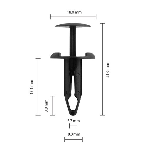 Ford/GM Commodore Cowl Retainer Push In Clip - Pkt 25 | Galaxy Auto