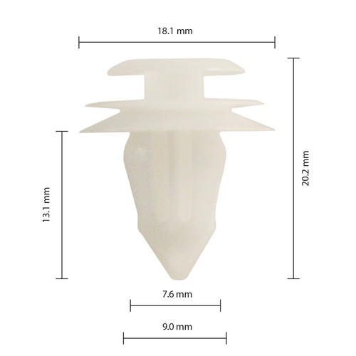 GM/Toyota/Tesla Door Trim Clip - Pkt 25 | Galaxy Auto