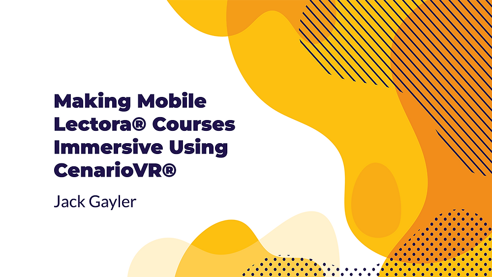 Adding CenarioVR content into Lectora
