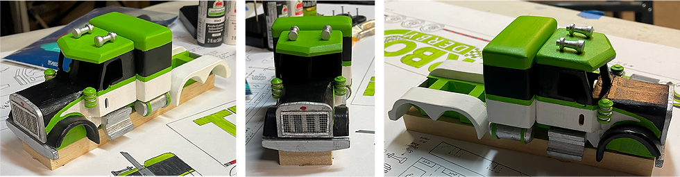 Building a Pinewood Derby Big Rig