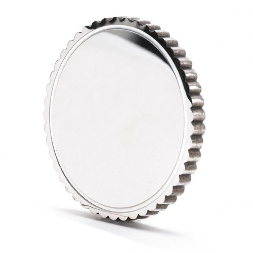 ABBECIAO 32/40mm Stainless Steel Reeded Edge Coin Blanks Mirror Finish ...