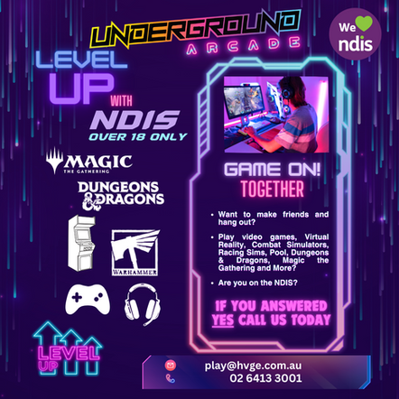 The Underground Arcade | Registered NDIS provider | 67-73 The ...