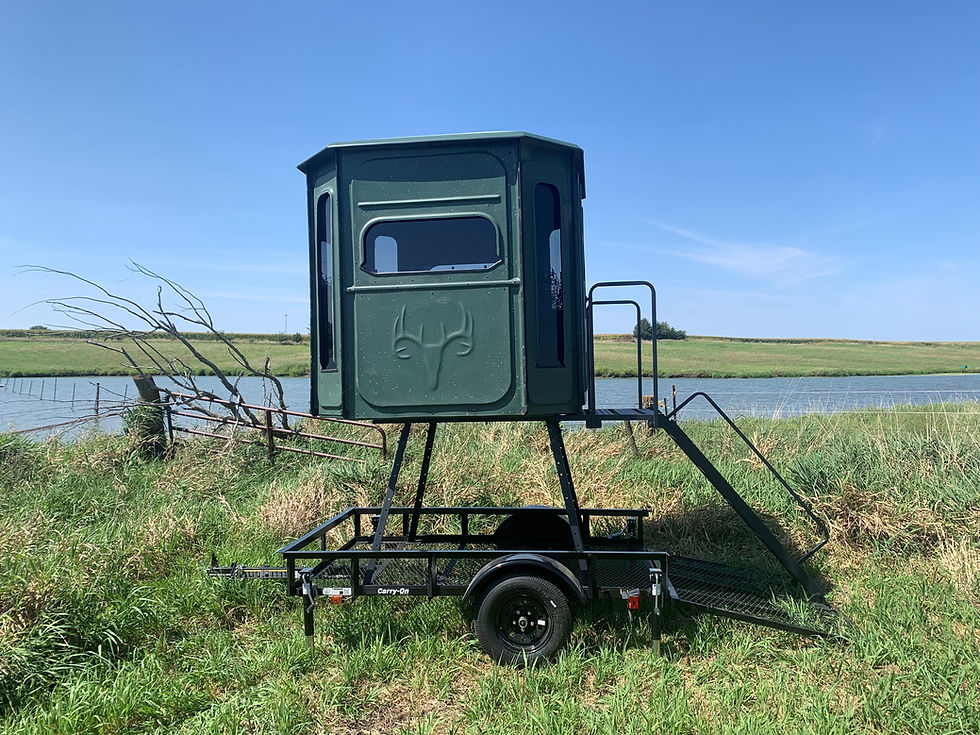 6X6 Buck Palace + Trailer Built Package | Buckaroo Deer Blinds