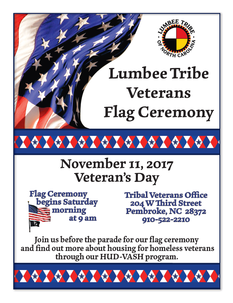 Lumbee Tribe Veterans Flag Ceremony | Lumbee Tribe of North Carolina