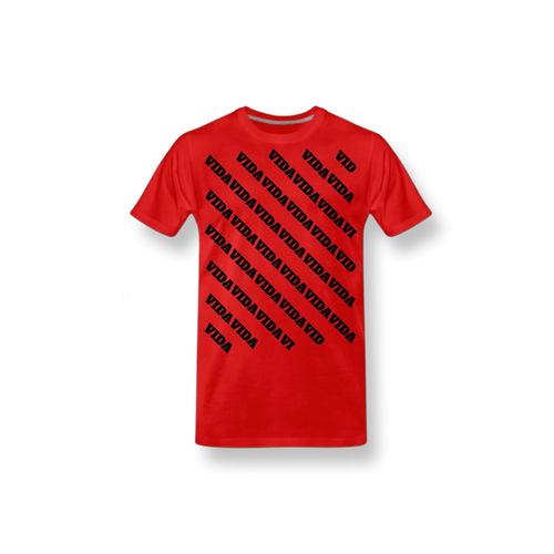 T-SHIRT ROUGE ET NOIR VIDA | VIDA