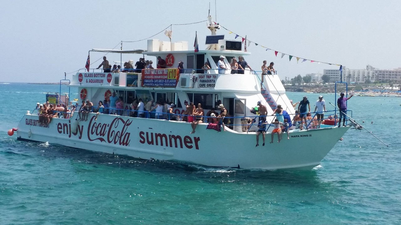 Coca Cola Glass Bottom Boat | Venture Cyprus | Boat Trips