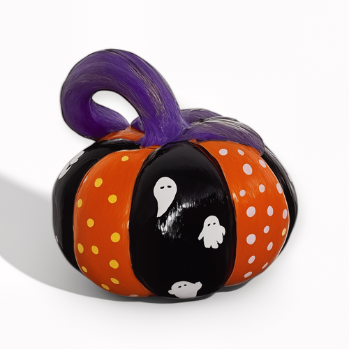 Hand Painted Halloween Pumpkin | LUSÈDESIGNSTUDIO
