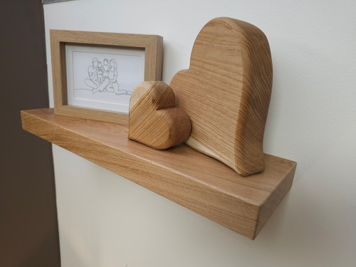Chunky Oak Floating Shelf - Contemporary | Chorley Oak