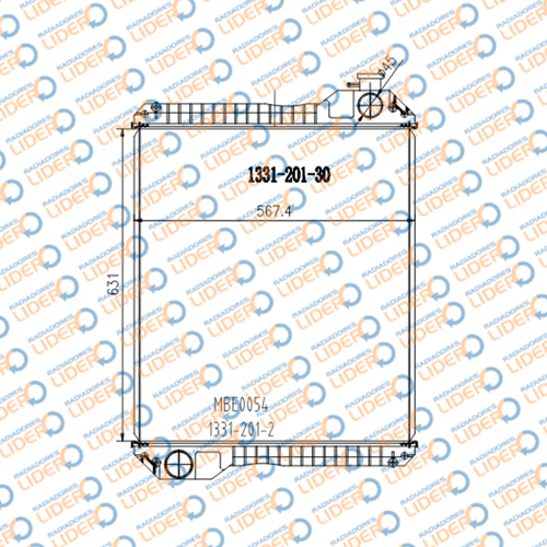 RL10601 SEM LATERAL | Radiadores Líder