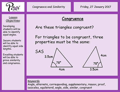 Proving Similarity and Congruence