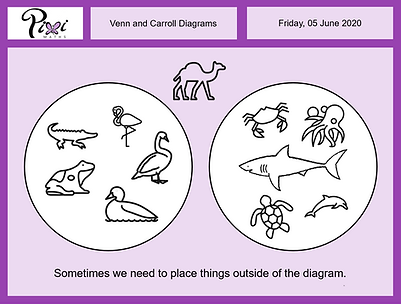 Venn and Carroll Diagrams - Sorting