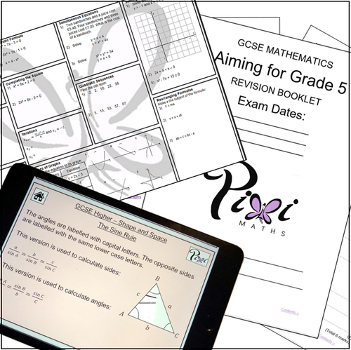 PixiMaths Higher Revision Pack | piximaths