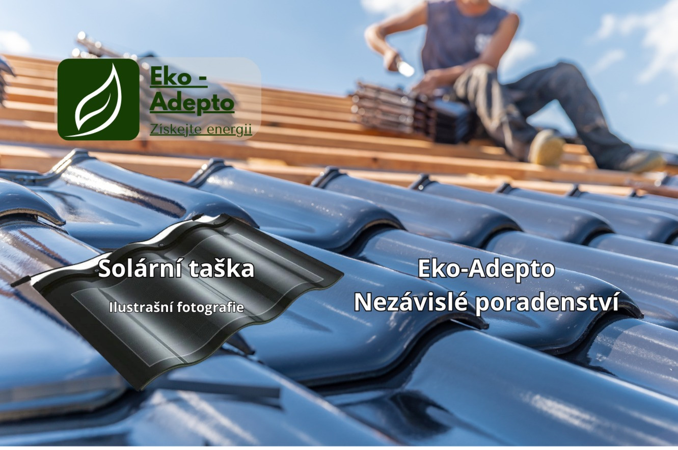 Solární fotovoltaické tašky na střechu | Eko-Adepto