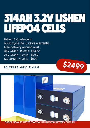 12-48V 314AH Lifepo4 Lithium iron phosphate Battery grade A cells ...