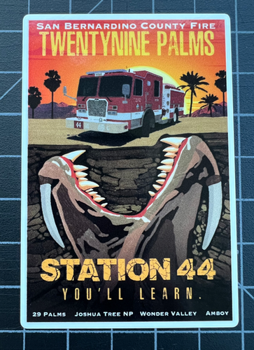 SBCoFD Station 44 - "You'll Learn" Decal | FireBallGraphic