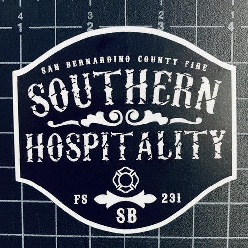 SBCoFD Station 231 - Southern Hospitality Decal | FireBallGraphic