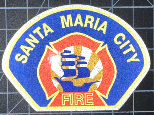 Santa Maria Fire Department Reflective Decal | FireBallGraphic