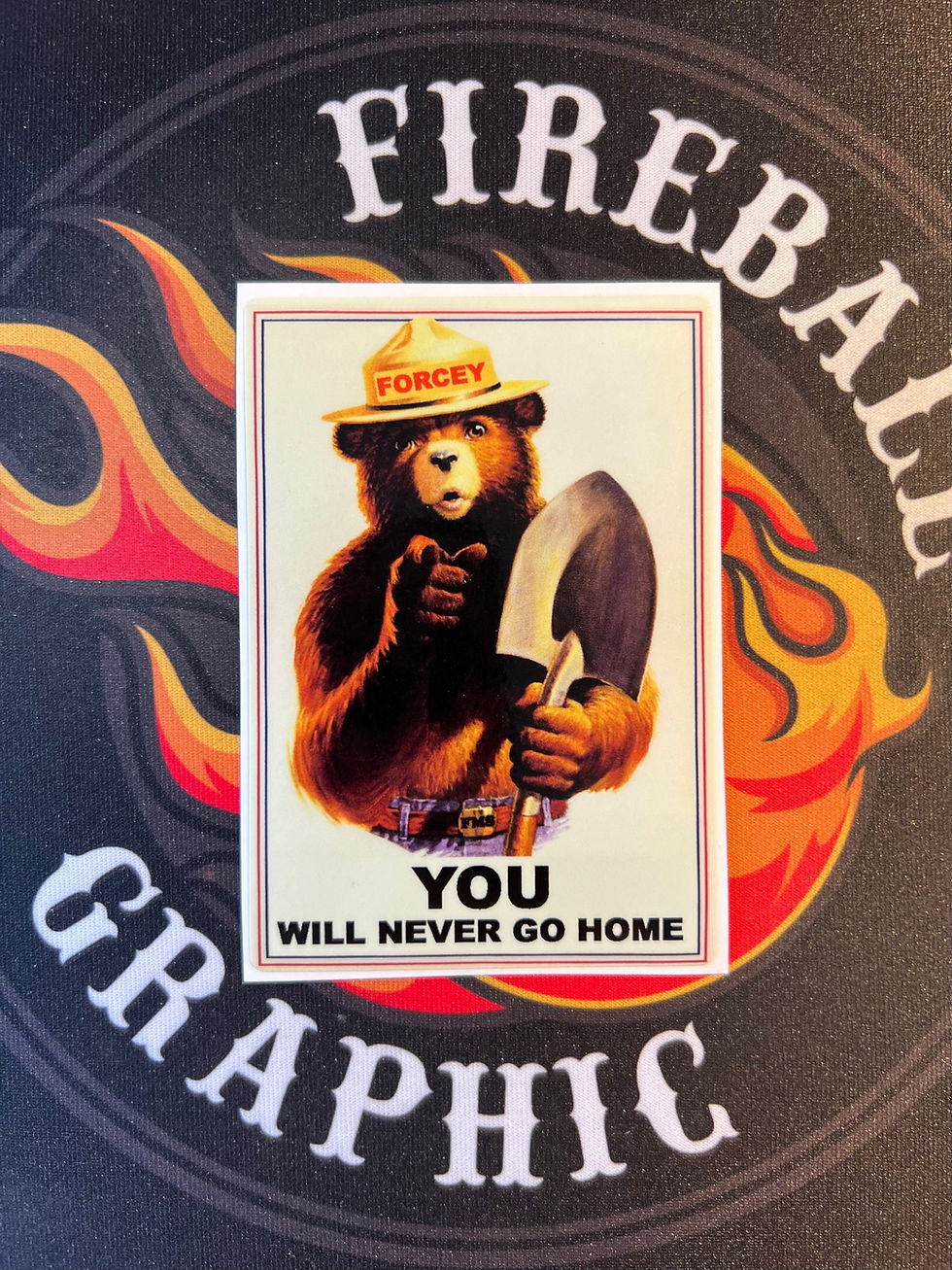 Forcey Never Decal | FireBallGraphic