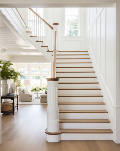 White Primed staircase Stringer | TAGA Living