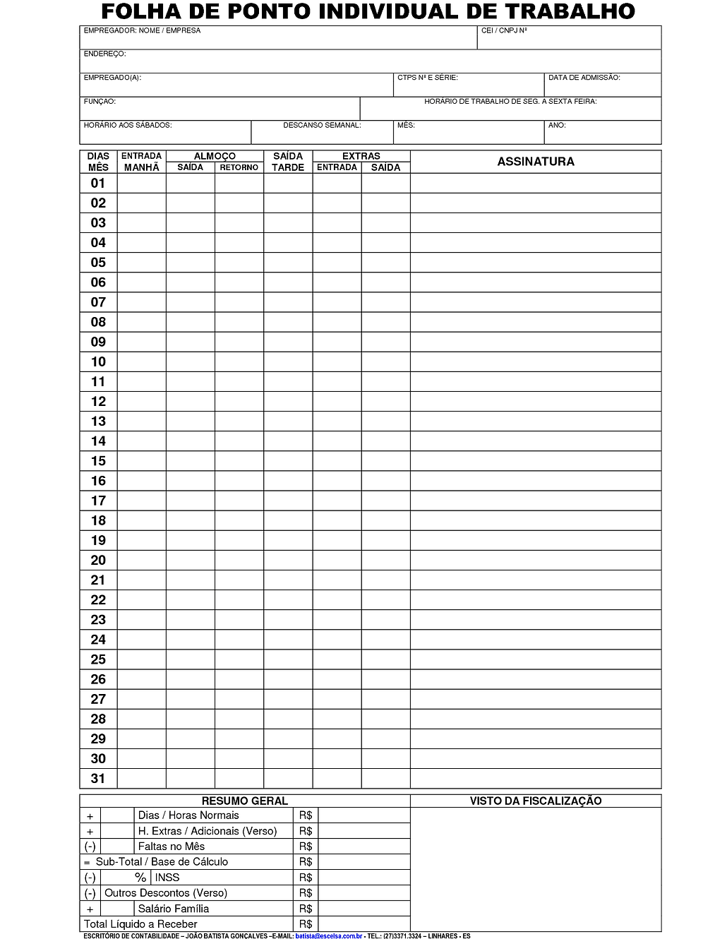 Folha De Ponto Individual De Trabalho Pdf Atividades De Trabalho Images Folha De Ponto Individual De Trabalho Pdf Atividades De Trabalho Images
