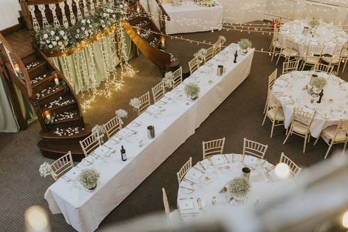 Gyp Table centerpieces | "Say It With Flowers"