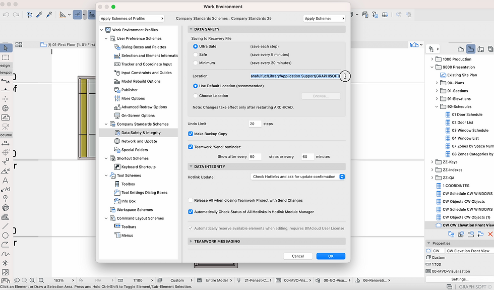 Did I save the changes? Where is the backup file in ArchiCAD?