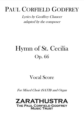 Hymn of St. Cecilia -Vocal Score | Volante