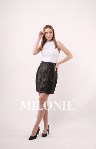 Classic Deri Etek | Milonie