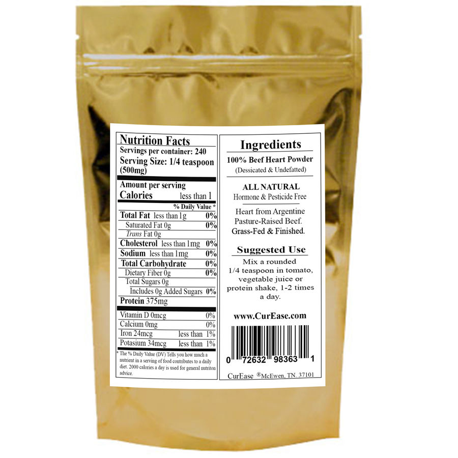 CurEase | Argentine Beef Liver Powder | Grass Fed & Finished | 100% ...