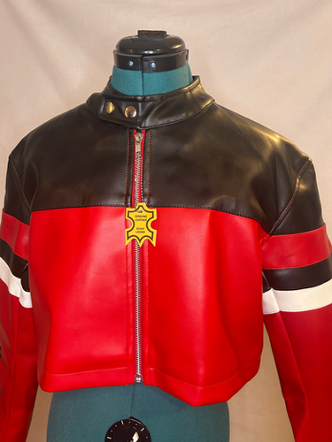 Diva cropped leather moto jacket | Devastating Delta's