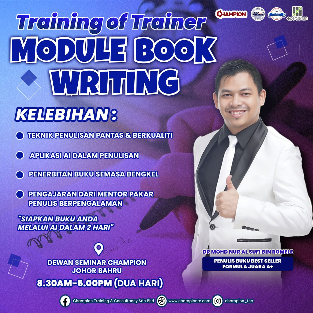 HRD CORP - MODULE BOOK WRITING | CHAMPION