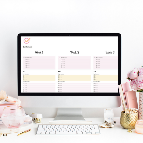 Weekly To Do List Notion Template | Faërie Lifestyle